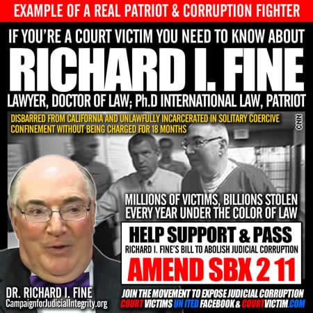 Richard Fine, The Bravest Man in the Legal Field - Court Victim Network